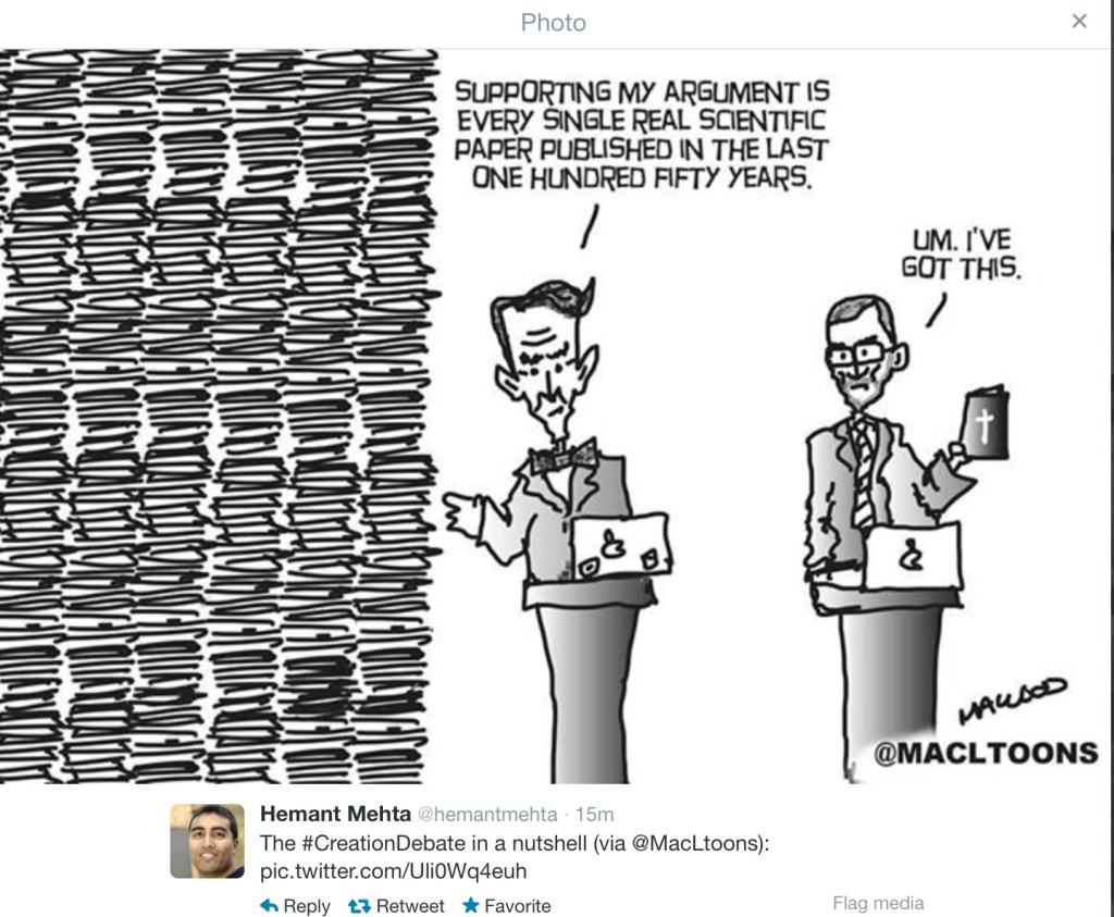Debate Notes: Ham vs Nye – Skeptical Science