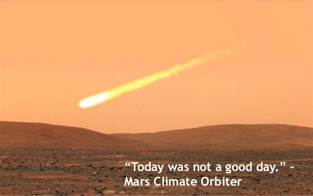 Mars climate orbiter mistake - zipqust